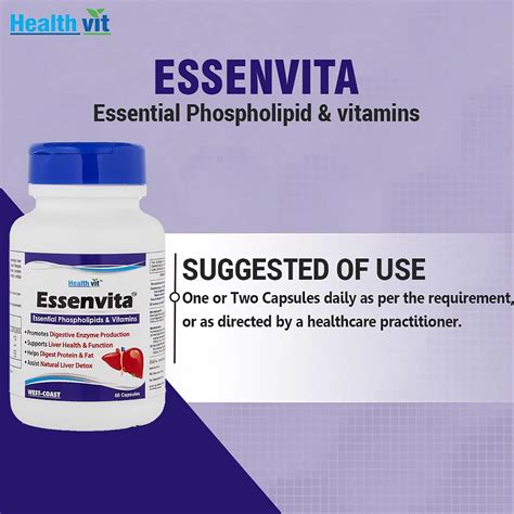Healthvit Essenvita Essential Phospholipids With Vitamins 60 Capsules