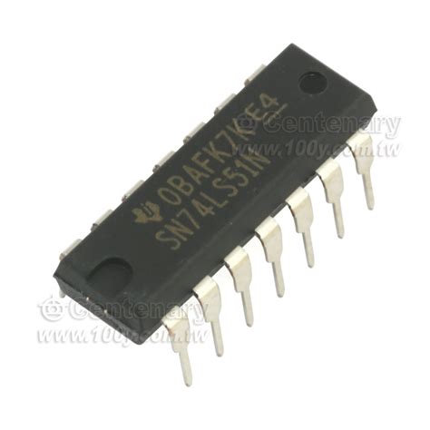 勝特力電子零件材料 Sn74ls51n 14pdip Ti