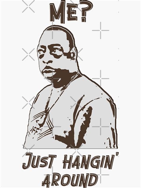Beetlejuice Is Doin Nothin Just Hanging Around Sticker For Sale