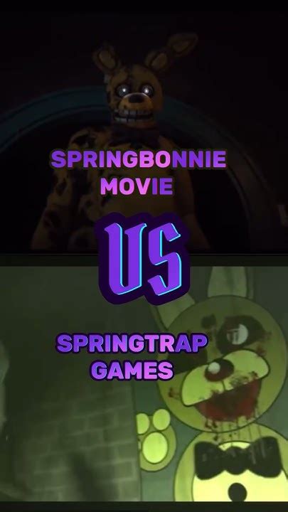 Springbonnie Movie Vs Springtrap Games Youtube