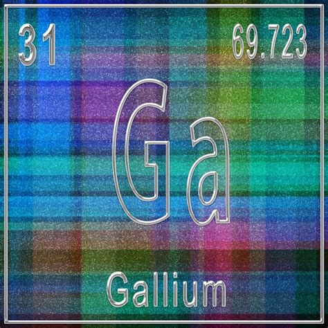 Premium Photo Gallium Chemical Element Sign With Atomic Number And