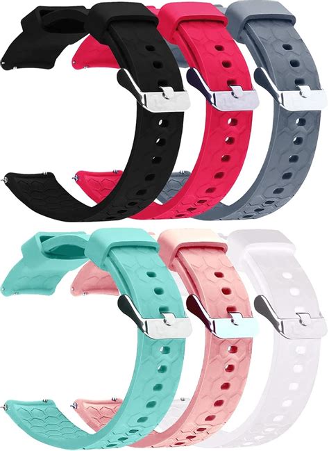 6 Pack Soft Silicone Bands Compatible With Letsfit Ew1