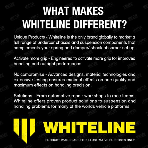 Whiteline Rear 25 Lowering Block Kit For Toyota Hilux Ln147 Rzn147