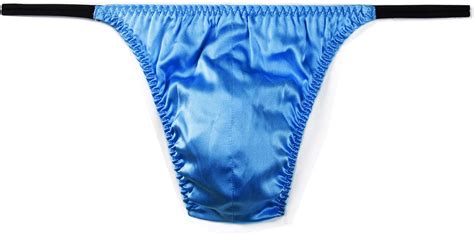 Silriver Mens Silk Satin Thong Pouch T Back Bikini G String