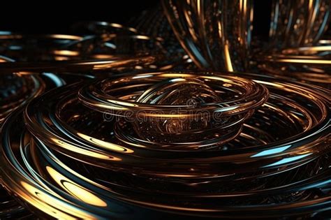 Network Technology Futuristic Tech Gold Abstract Background Low Poly