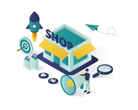 Business Promotion Isometric Illustration 661875 Vector Art At Vecteezy