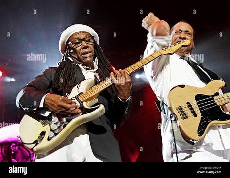 Chic Featuring Nile Rodgers Performing Live On Stage At Manchester O2