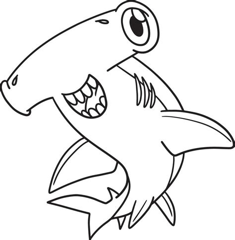 Dibujo De Tiburón Martillo Para Niños