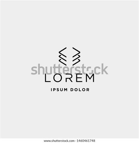 Paper Code Logo Design Document Coding Stock Vector Royalty Free