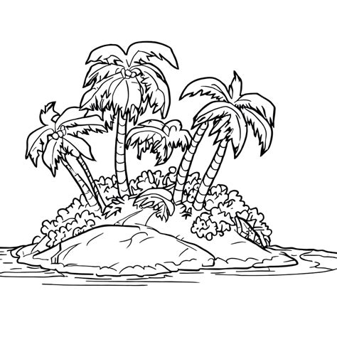 Dibujos De Isla Para Colorear E Imprimir Coloringlib