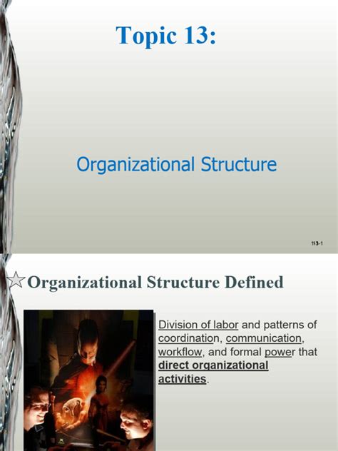 Understanding Organizational Structure Elements Pdf Organizational