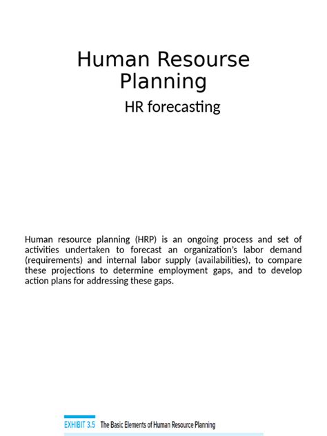 Chapter 4 Hr Planning Pdf Forecasting Employment