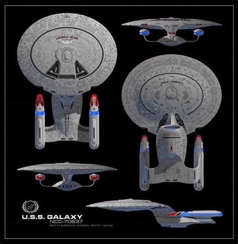 Galaxy Class Uss Galaxy Ncc 70637 2376 Refit By Shipschematicsnet On Deviantart