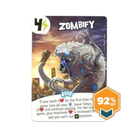 King Of Tokyo Zombify Card Greater Than Games