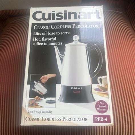 Cuisinart Per 4c 2 4 Cup Percolator Stainless Steel Coffee Maker Tested