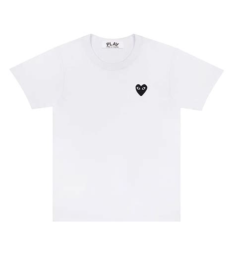 Cdg Whiteblack Heart Logo T Shirt Restock Ar
