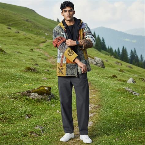 Pahadi Tibetan Style Boho Nepali Zipper Hoodie ॐ Pachwork Himachal Box