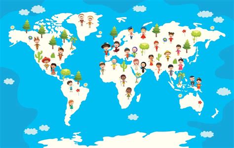 Multicultural Characters Royalty Free Vector Image