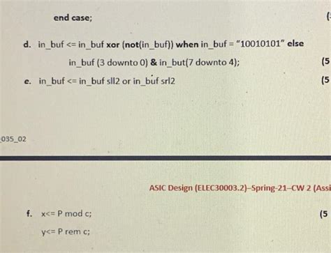 Solved Consider The Below Object Declarations Signal