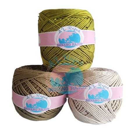 Jual Alrafah Benang Rajut Paket Poly Dan Pp 6 Bola Sirih Pp 2 Mocca