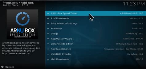 Kodi Internet Speed Test With Kodiforu
