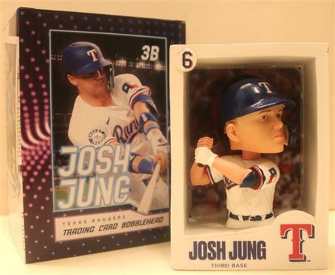 2025 Josh Jung Of The Texas Rangers Baseball Card Sga Bobblehead