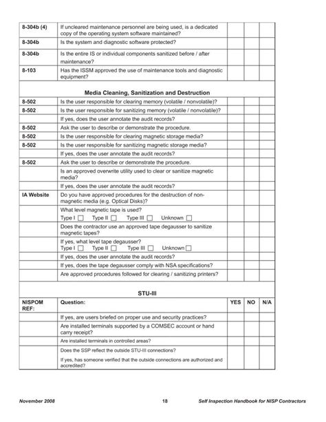 Dss Self Inspection Handbook Pdf Form Formspal