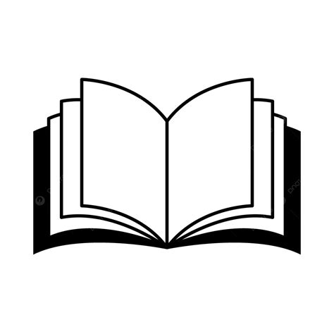 Book Icon Black And White Vector