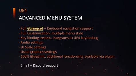 advanced main menu and ui system unreal engine asset unrealall