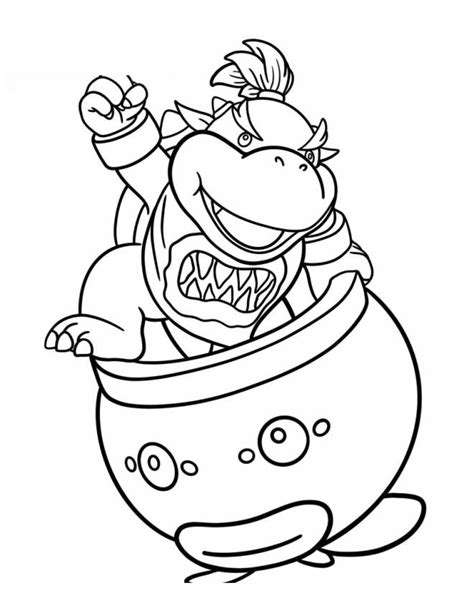Coloriage Bowser Jr Imprimable En Line Dessin Gratuit à Imprimer