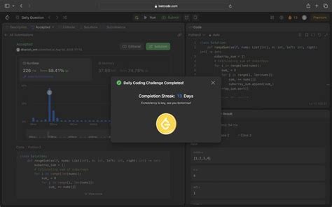 Day 13 Of Leetcode Challenge Cracked Problem 1508 Dhanish Ahmed