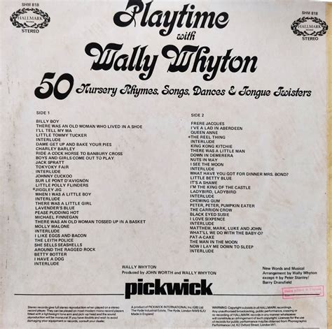 Playtime With Wally Whyton Vinyl World