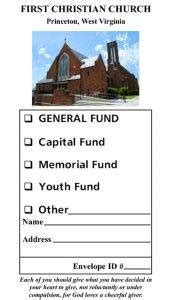 Loose And Bulk Offering Envelopes