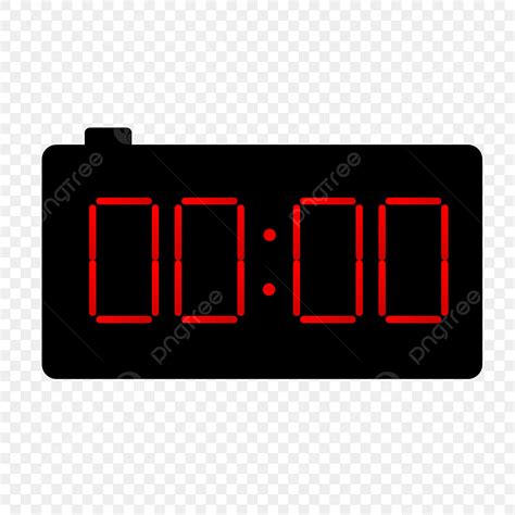 Blank Digital Clock Template