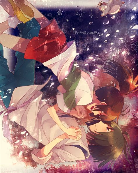 Ogino Chihiro And Haku Sen To Chihiro No Kamikakushi Drawn By Mashiko
