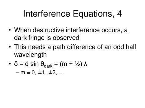 Constructive Interference Formula