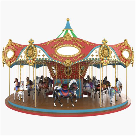 Carousel 3d Model Turbosquid 1178974