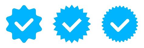 3 Blue Vector Verification Badge For Social Networks 30922437 Vector Art At Vecteezy
