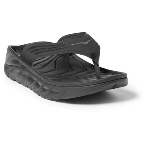 Hoka Ora Recovery Flip Flops Blackdark Gull Gray Men