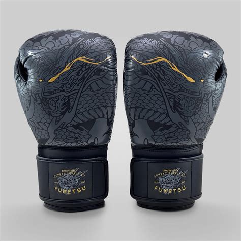Fumetsu Dragon Slayer Boxing Gloves Blackgold From Made4fighters