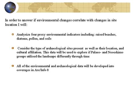 Proposed Spatial And Temporal Reconstruction Of The Environment