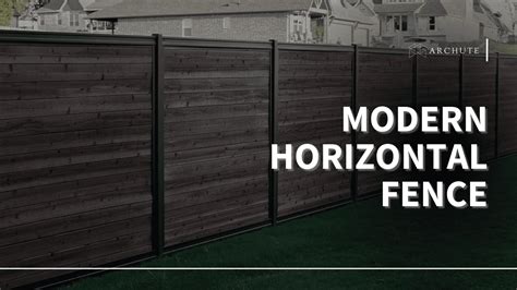Modern Horizontal Fence White