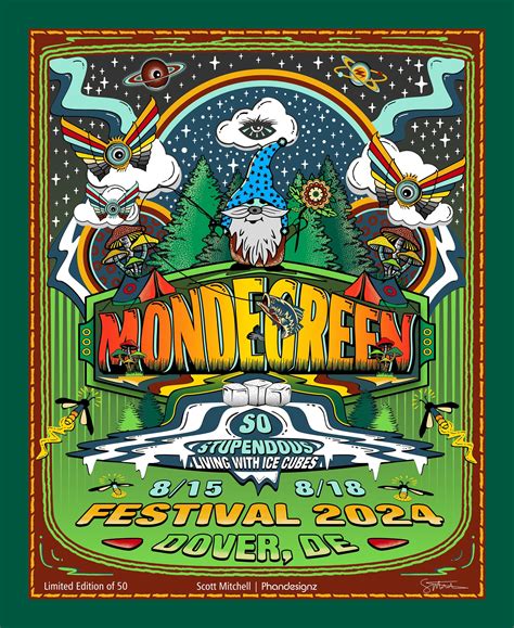 Phish Mondegreen Festival 2024 Poster Original Fan Art 16x20 Etsy
