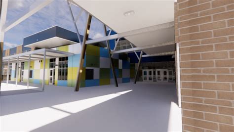 Claxton Elementary School Rendering Walkthrough Sfla Architects