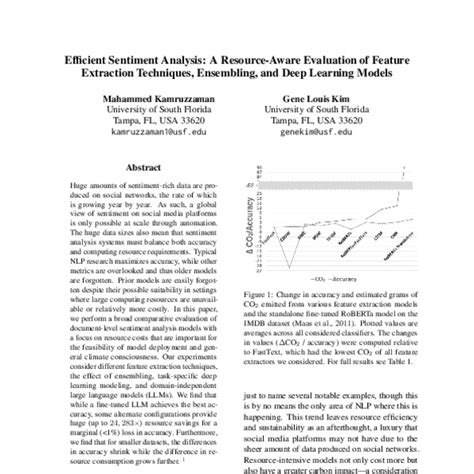 Efficient Sentiment Analysis A Resource Aware Evaluation Of Feature Extraction Techniques