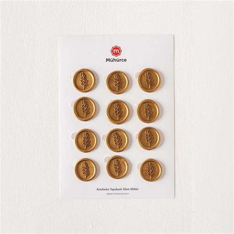 Zarif Dal Kendinden Yapışkanlı Mum Mühür Kendinden Yapışkanlı Mum Mühür Mühürce