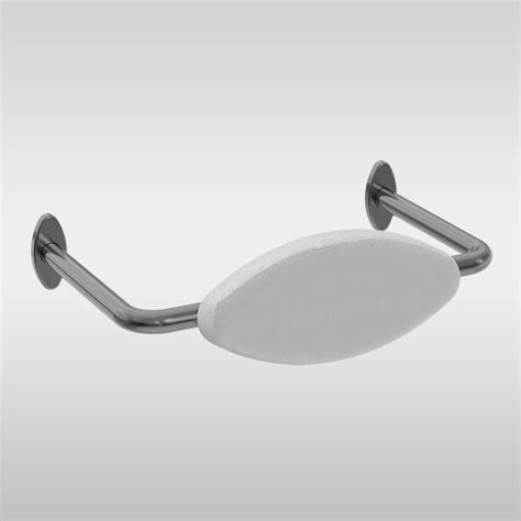Nero Mecca Care Dda Toilet Backrest Brushed Gunmetal Buildmat