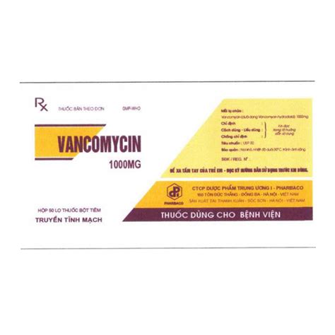 Vancomycin 10g Điều Trị Nhiễm Khuẩn Nặng