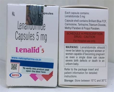 Lenalid 5 Mg At ₹ 2100 Bottle Lenalidomide Capsules In New Delhi Id 2855581269688