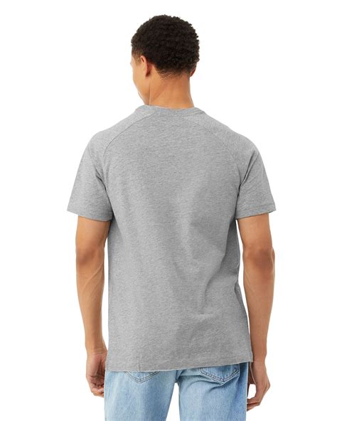 Bella Canvas 3201 Mens Heather Cvc Raglan T Shirt